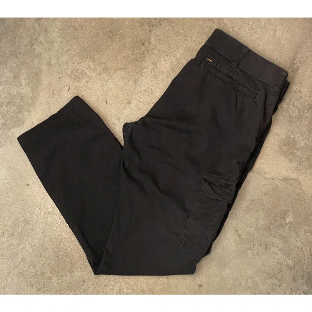 Lee | Pants | Lee Motion Stretch Cargo Pants Mens 34x3 Black Straight ...